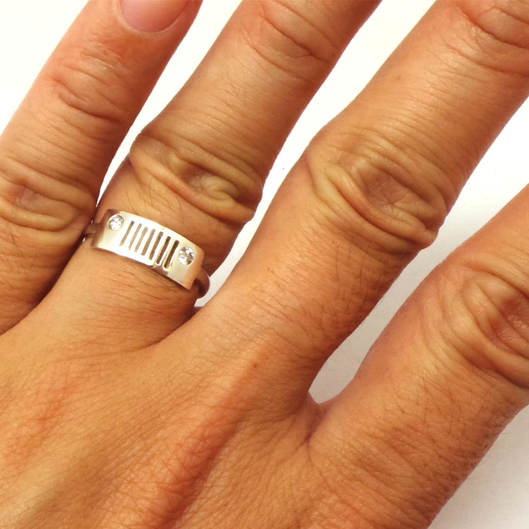 Sterling Silver Jeep Ring – Handmado.com