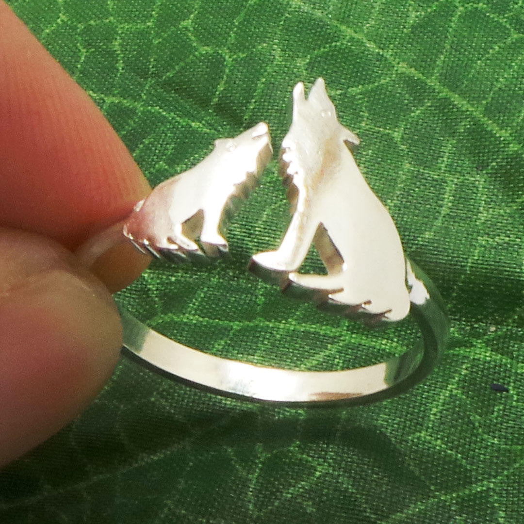 Silver Wolf Ring for Women – Handmado.com